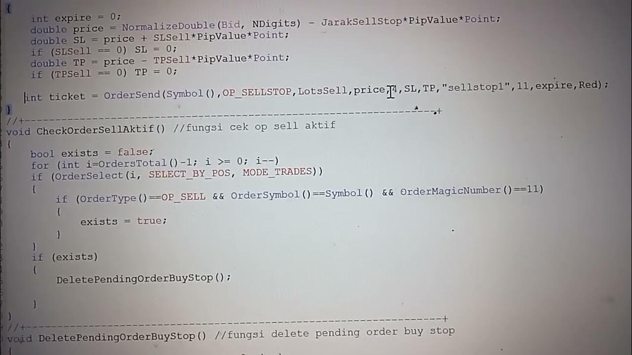 Coding Mql4 Pending Order Buat EA Jebakan News Non Farm Payroll - YouTube