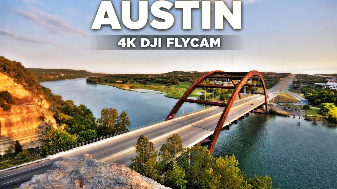 4K Austin TEXAS - Pennybacker Bridge Overlook - FLYCAM DJI - YouTube