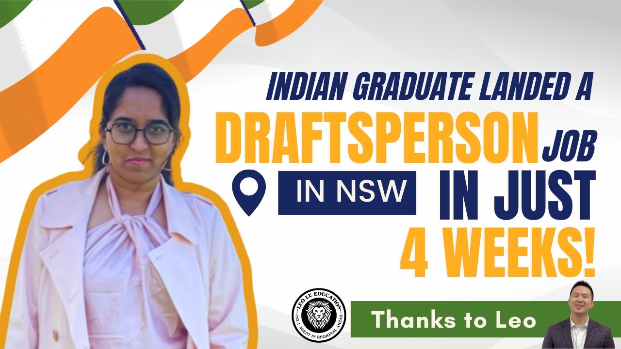 INDIAN GRADUATE FROM DEAKIN LANDED A DRAFTSPERSON JOB IN NSW AFTER JUST ...