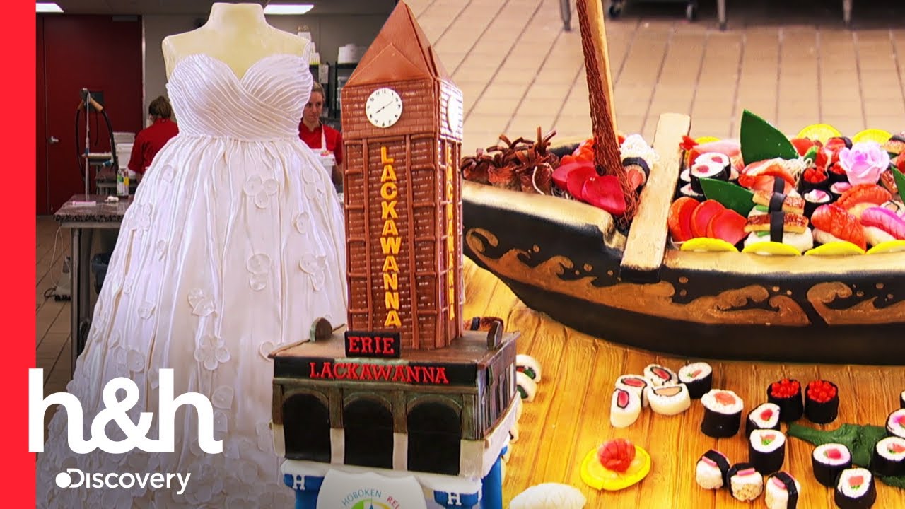 4 pasteles gigantes de Carlo's Bakery | Cake Boss | Discovery H&H - YouTube