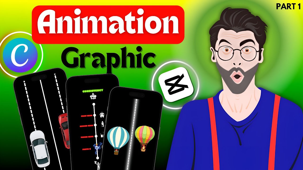How to create VIRAL Motion Graphics Animations Tutorial #capcut#canva # ...