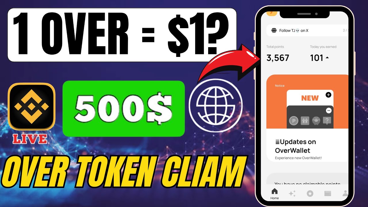 Over Wallet App - Claim 2000 Over Wallet Airdrops - Crypto Mining App ...