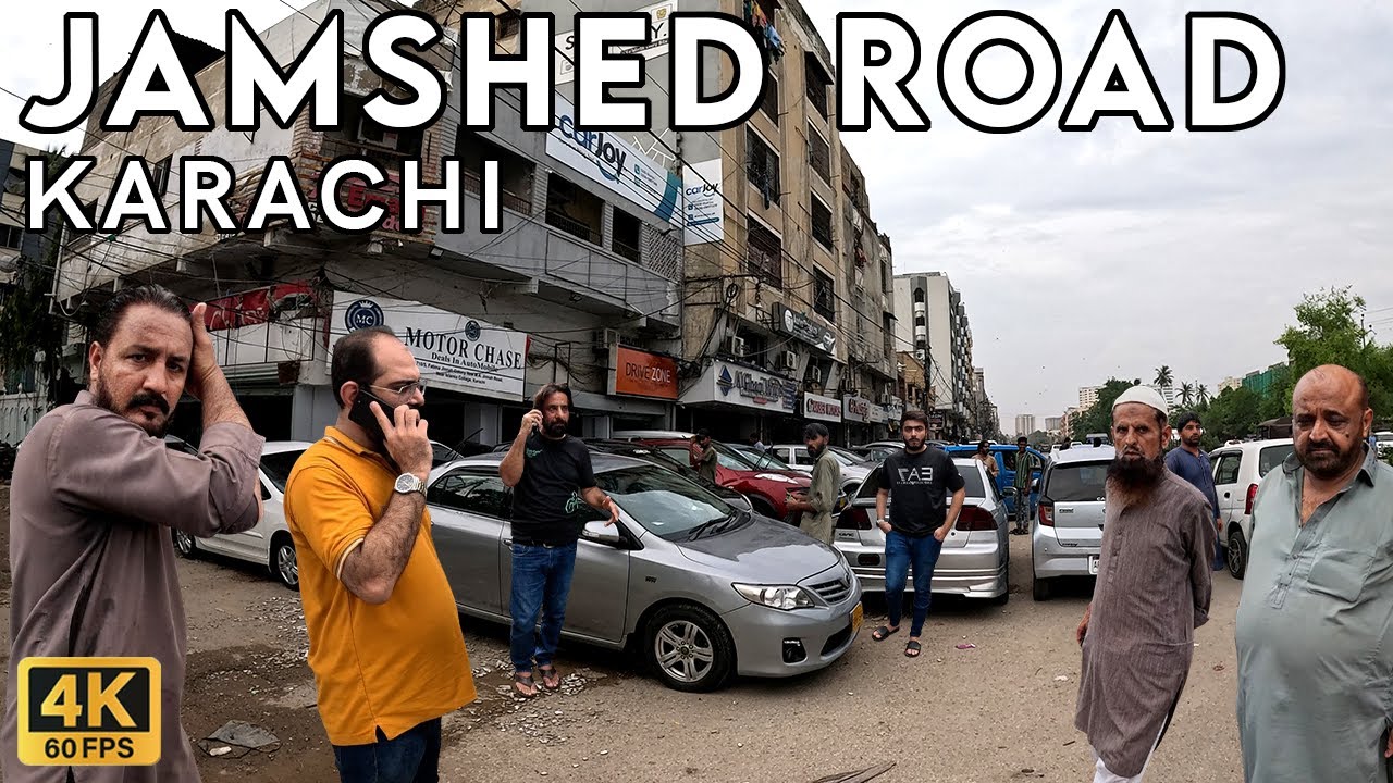 Jamshed Road Karachi - Walking Tourist 4K - YouTube
