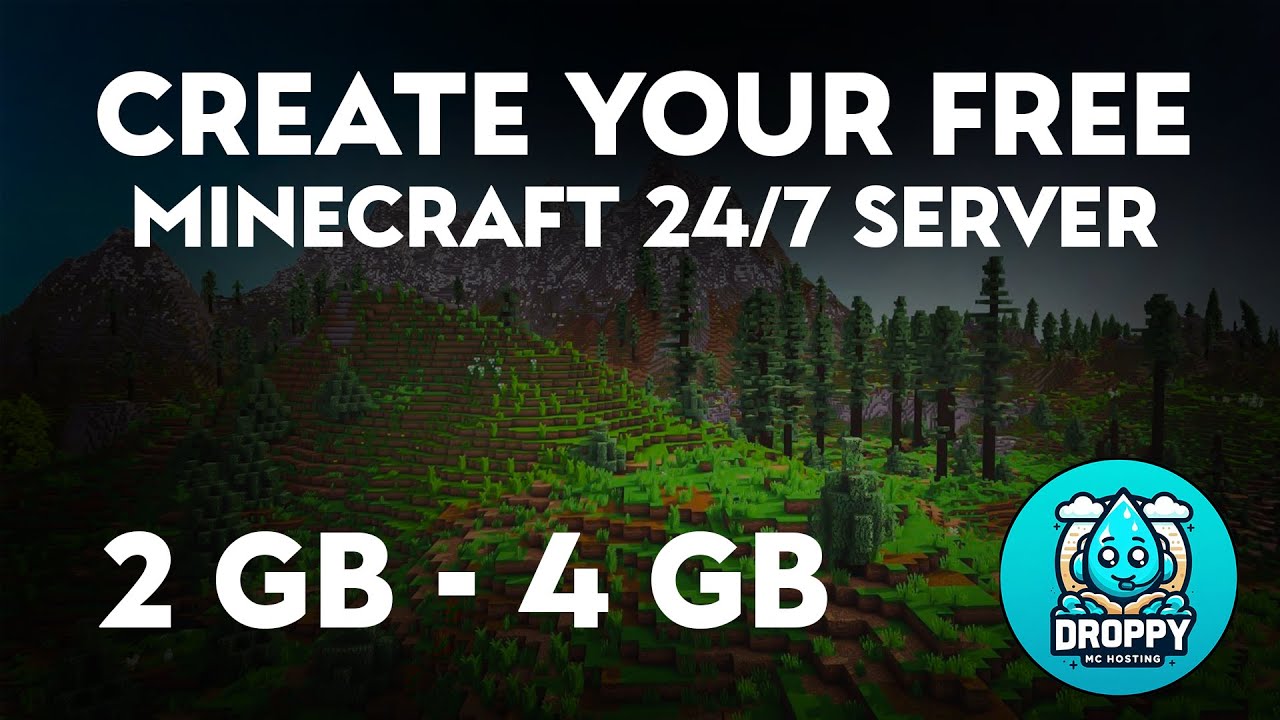Create Your Free Minecraft Server using droppy mc , Free 24/7 Minecraft Server Hosting. - YouTube