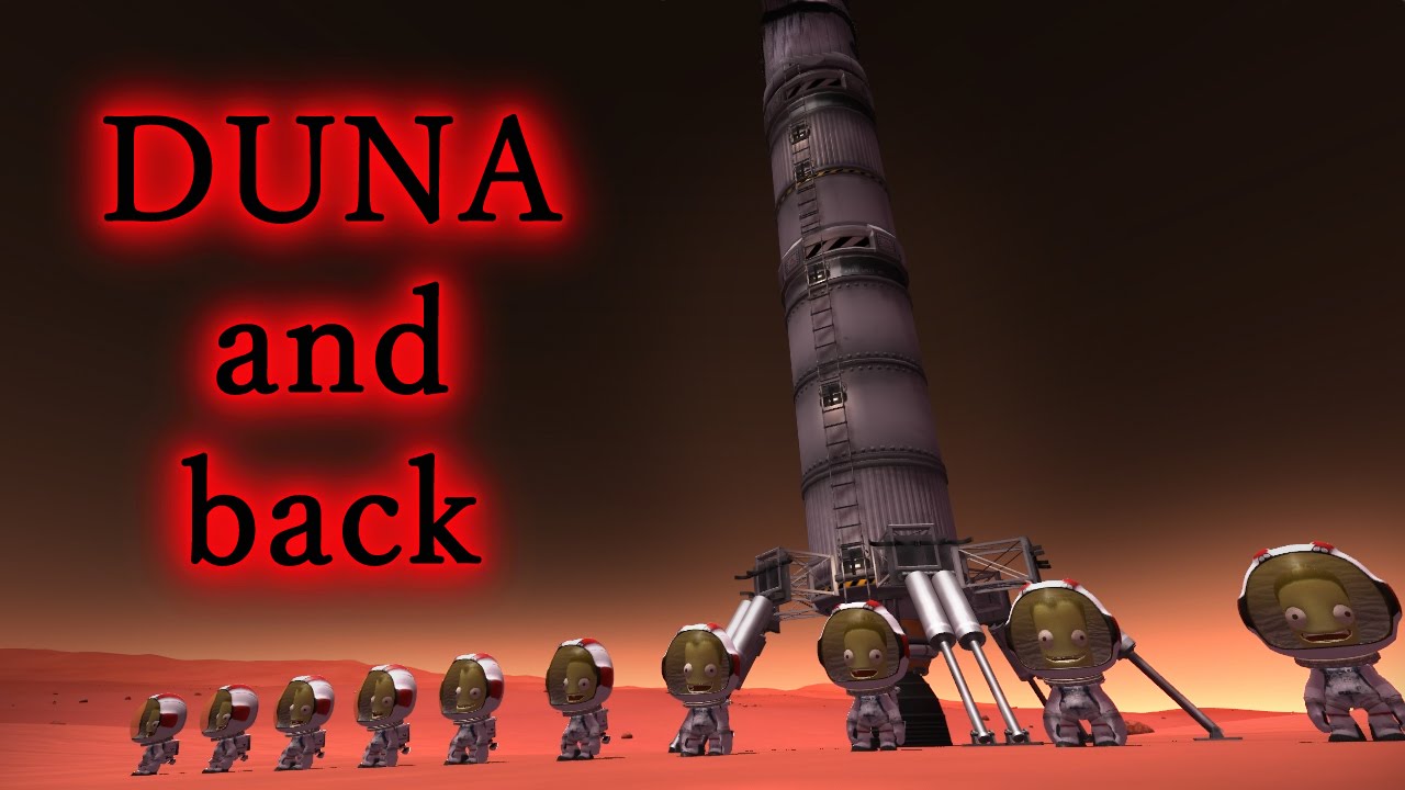 KSP 1.0.4 - DUNA AND BACK with 10 Kerbals [10 Subs Special] - YouTube