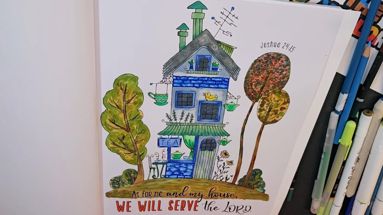 Color Me Inspired: Using Alcohol markers & Prisma Color pencils - YouTube