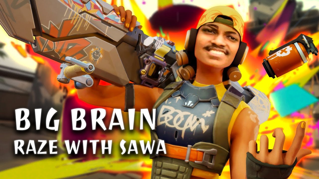 BIG BRAIN RAZE WITH SAWA || RAZE PLAY MOMENTS 2023#valorant #gaming # ...