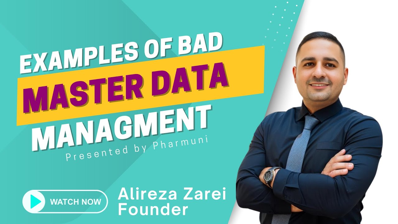 GMP Master Data Management Basics: Examples of Bad Master Data ...