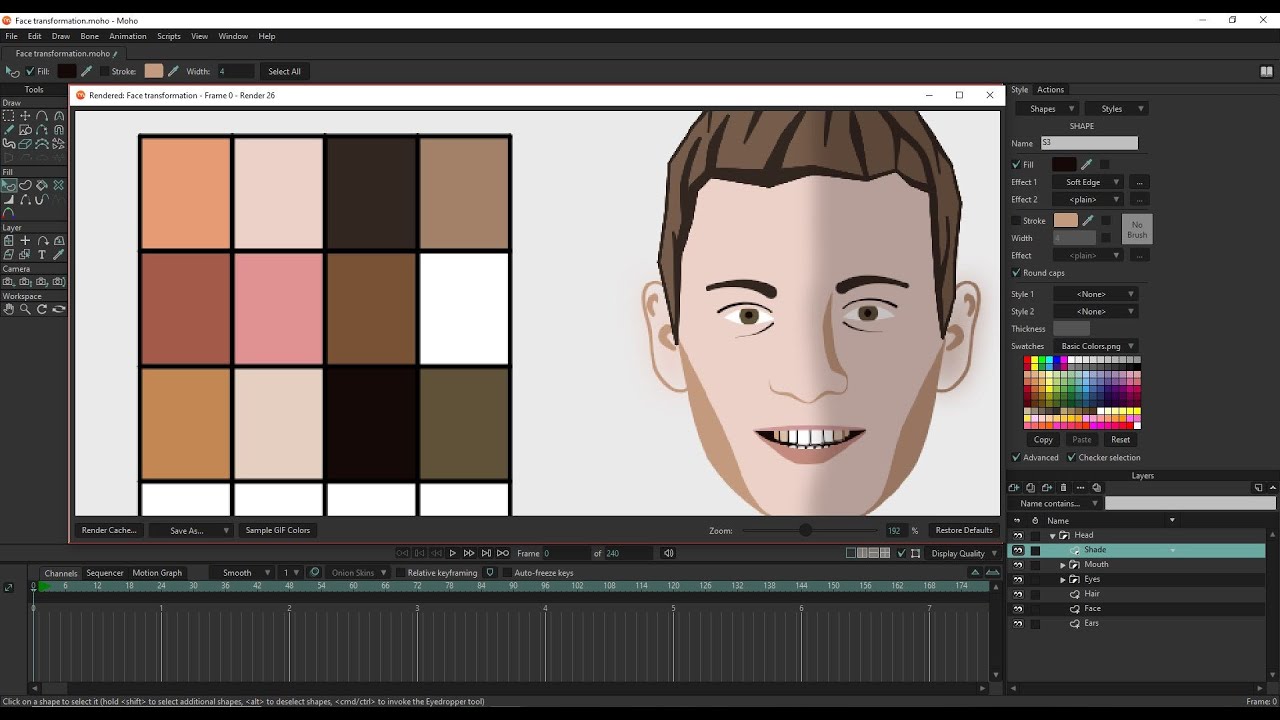 How to Draw in Moho Pro (Anime Studio): Sketching to Final touches ...