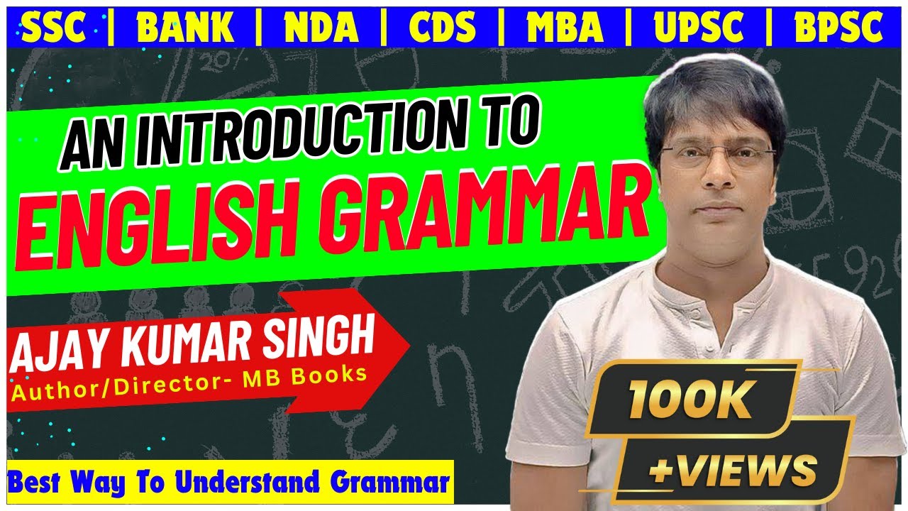 An Introduction To Grammar | Ajay Kumar Singh I MB Books I SSC | BANK ...