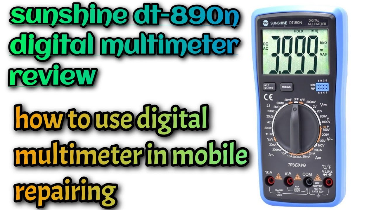 How to use digital multimeter in mobile repairing full detail - YouTube
