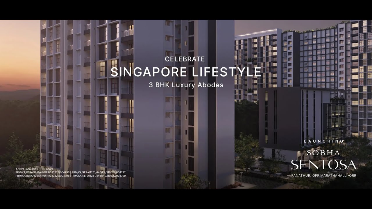 3 BHK Luxury Apartments near Marathahalli, Bengaluru - Sobha Sentosa ...