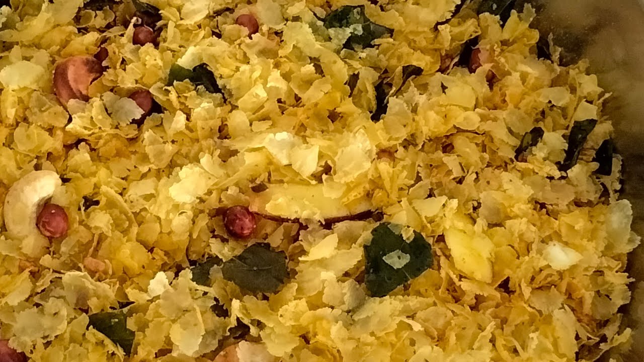 Healthy Diwali Snack- Dry chidwa/ Patal poha - YouTube