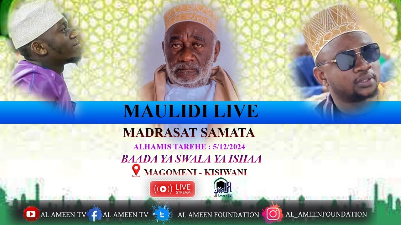🔴LIVE MAULIDI MADRASAT SAMATA MAGOMENI KISIWANI - YouTube