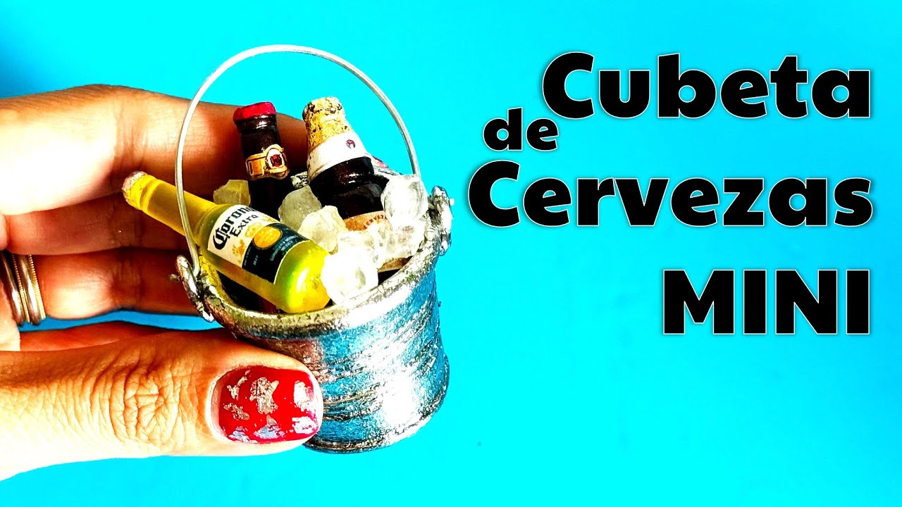 Cómo hacer una Cubeta de Cervezas 🍻 miniatura con arcilla polimérica ...
