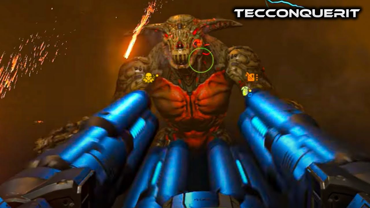DOOM Eternal Meeting Icon of Sin and Boss Fight - YouTube