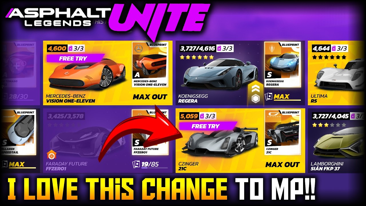 Awesome Change in Multiplayer & Switch Updated!! (Asphalt Legends Unite ...