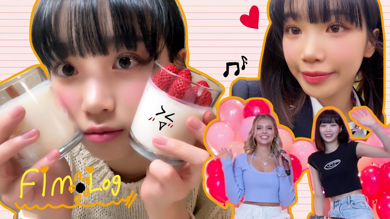 Fim Log 채원 브이로그 3 L 채채는 열일 중 ️🔥 스케줄🎤 캔들 Diy🕯️🍓 브이로그 자막 작업👩🏻💻
