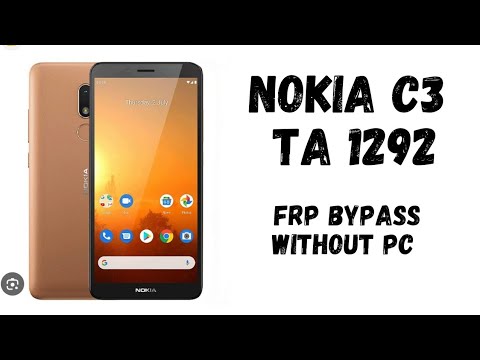 Nokia c3 ta 1292 frp bypass without pc
