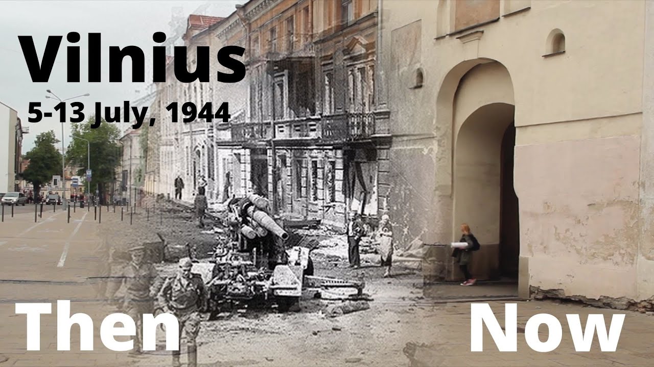 Vilnius, tada ir dabar (Vilnius, then and now). - YouTube