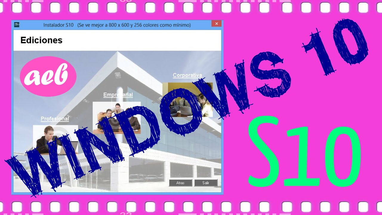 COMO INSTALAR S10 en windows 10 - YouTube