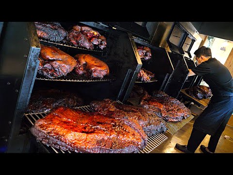 Ayda 10 ton satan orijinal Texas tarzı Barbekü! (Döş eti, Çekilmiş domuz eti) / Kore sokak yemeği