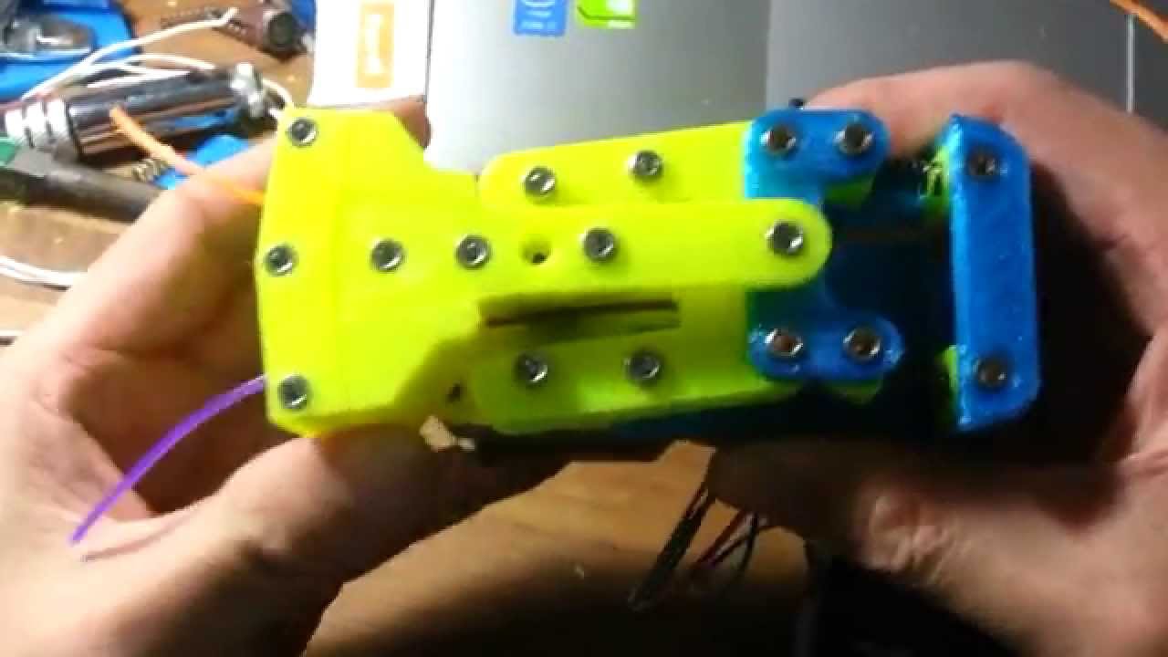 Experimental single step motor dual extruder update - YouTube