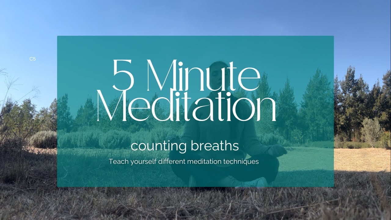 [Guided Meditation] 5 Minutes breath count meditation technique - YouTube