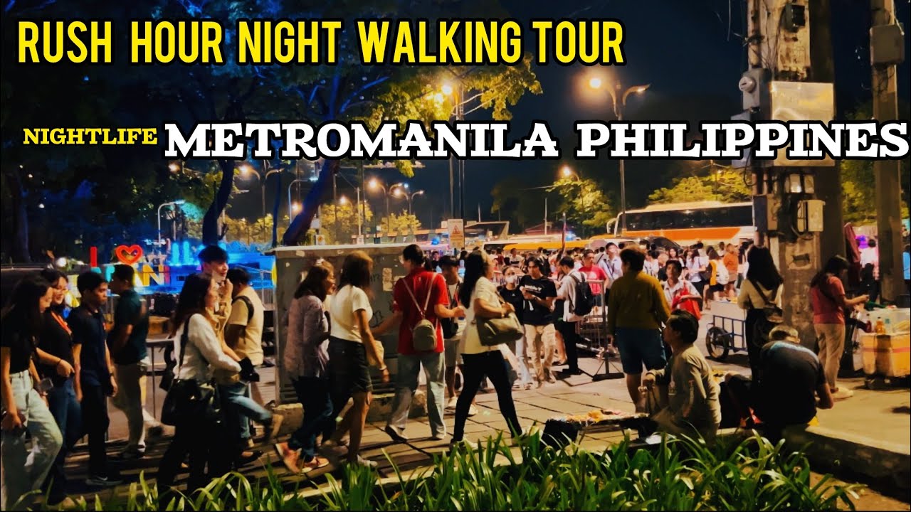 RUSH HOUR IN METRO MANILA PHILIPPINES ‼️🇵🇭[4K] 2024 DOWNTOWN MANILA ...