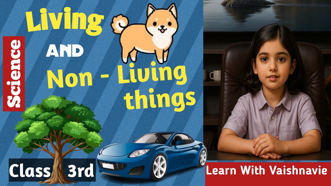 Living and NON-Living things Explained | CBSE | Class 3 Science Chapter ...