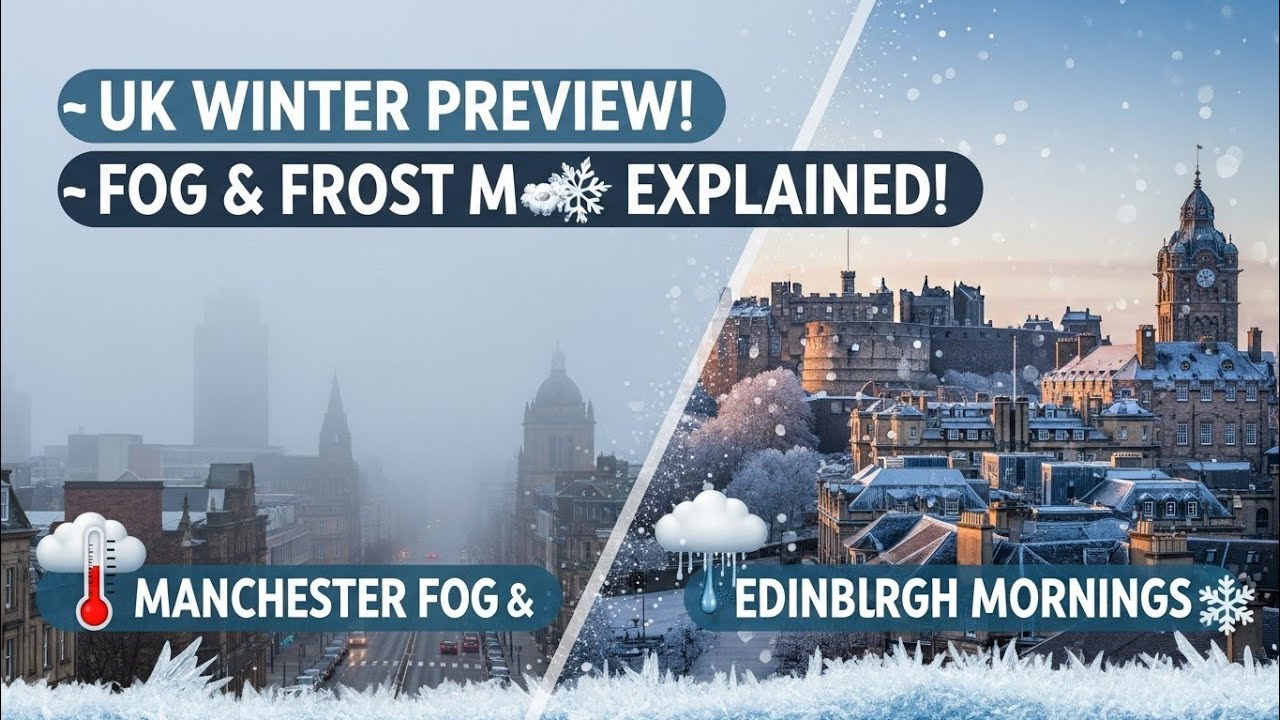 UK Winter Preview: Manchester Fog & Edinburgh Frosty Mornings Explained ...