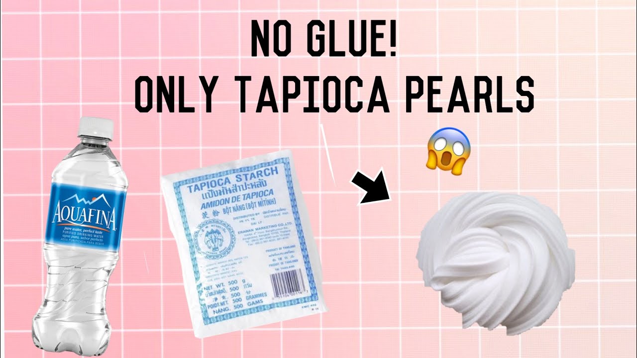 How To Make Slime With Only TAPIOCA STARCH AND WATER! ( Works ) - YouTube
