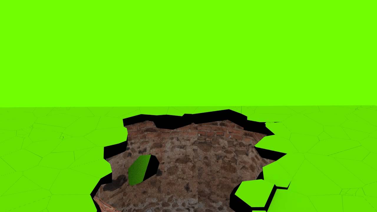 ground fracture free green screen animation 720p - YouTube