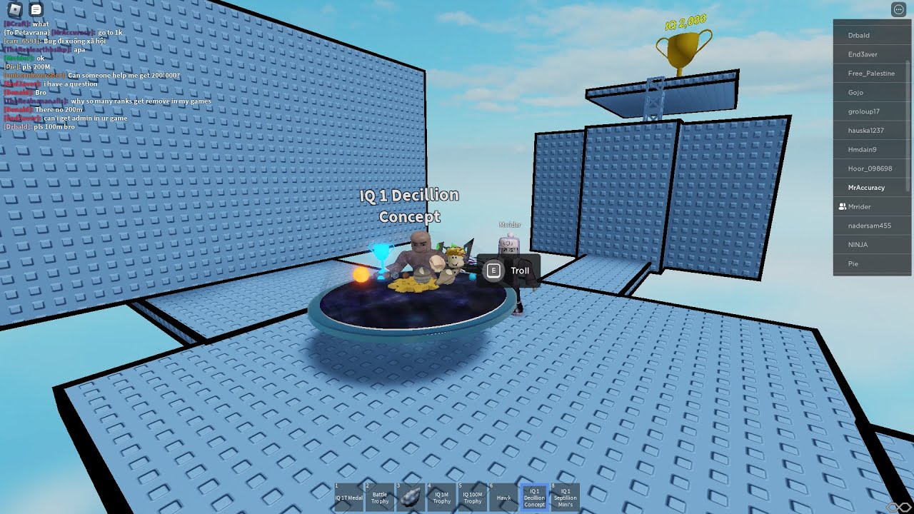 1 decillion concept iq footage in iq obby thanks to Mrrider - YouTube