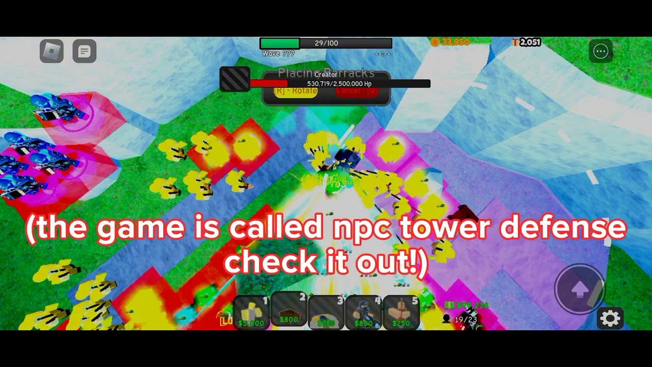 hIdDeN wAvE) - npc tower defense (obtaining neon) - YouTube
