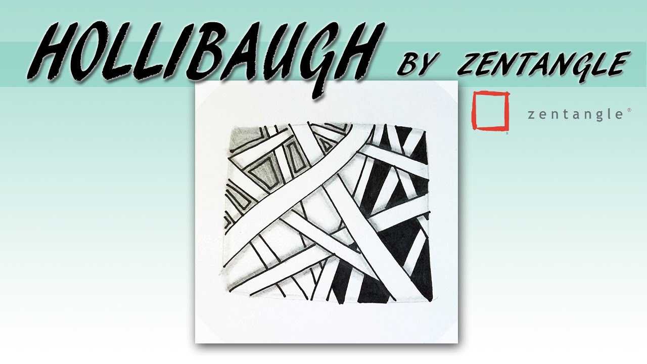 如何畫官方圖樣How to draw the Zentangle® Pattern HOLLIBAUGH立體公路 - YouTube