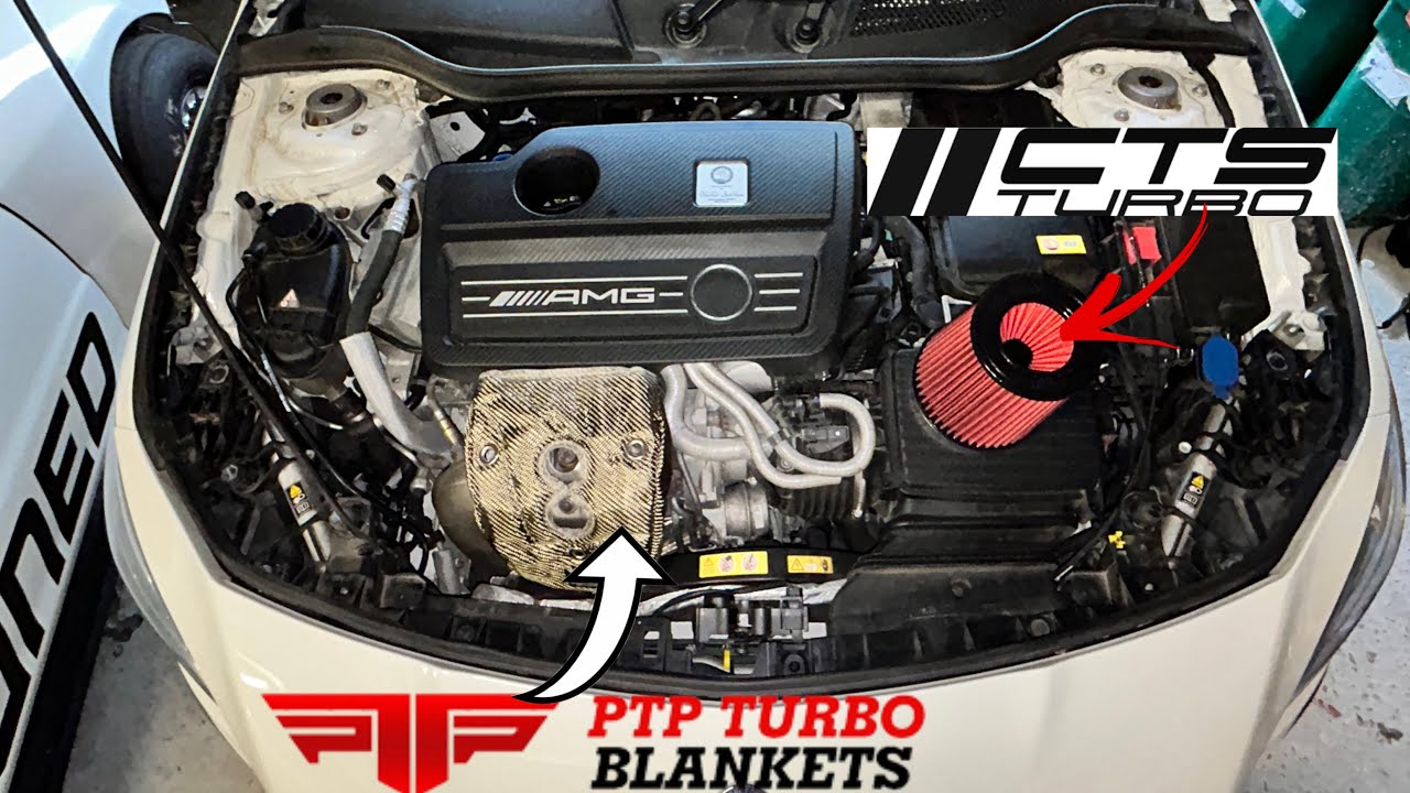 Mercedes CLA 45 AMG 5" Intake & Turbo Blanket INSTALL | BEFORE / AFTER ...