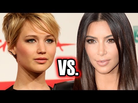 Kim Kardashian vs Jennifer Lawrence - Most Searched of 2014? - YouTube