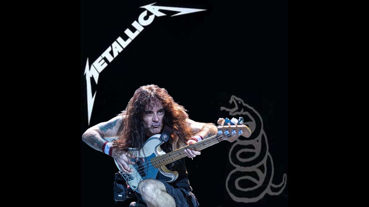 Nothing Else Matters bass cover but I pretend to be Steve Harris - YouTube