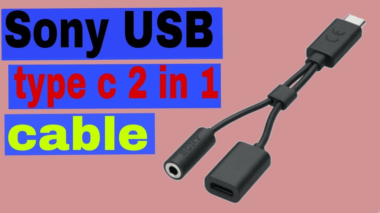 USB type C 2 in 1 cable EC270 - YouTube