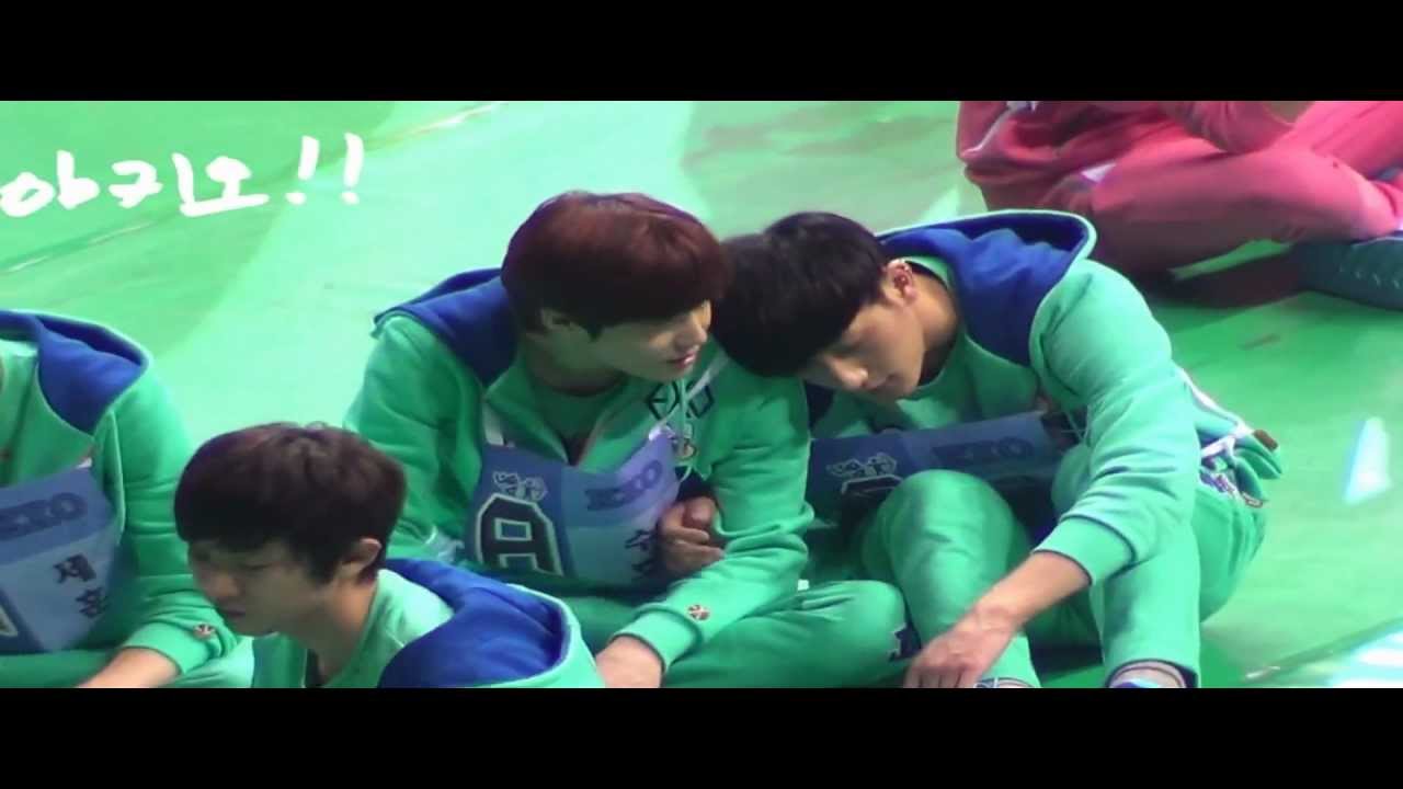 130128 - 130129 EXO sleepy Tao @ MBC idol star olympic sports ...