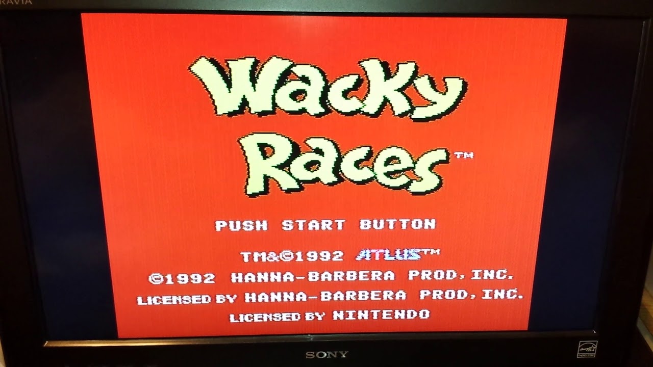 NES Wacky Races Title Screen - YouTube
