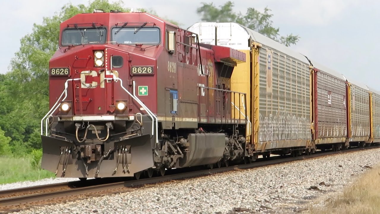 CP 8626 AC4400CW With P3! And More CP and Amtrak Action! CP Tomah Sub - YouTube