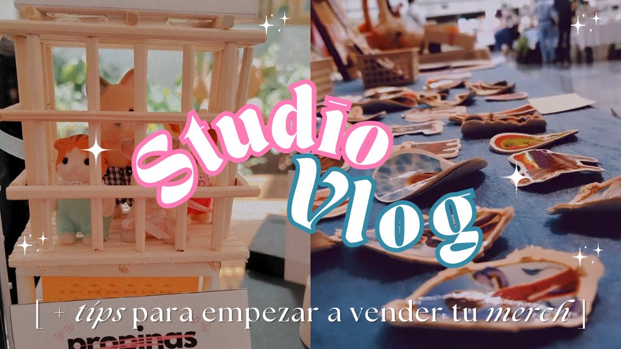 Studio Vlog: bazares, preparativos + TIPS para vender tu MERCH - YouTube