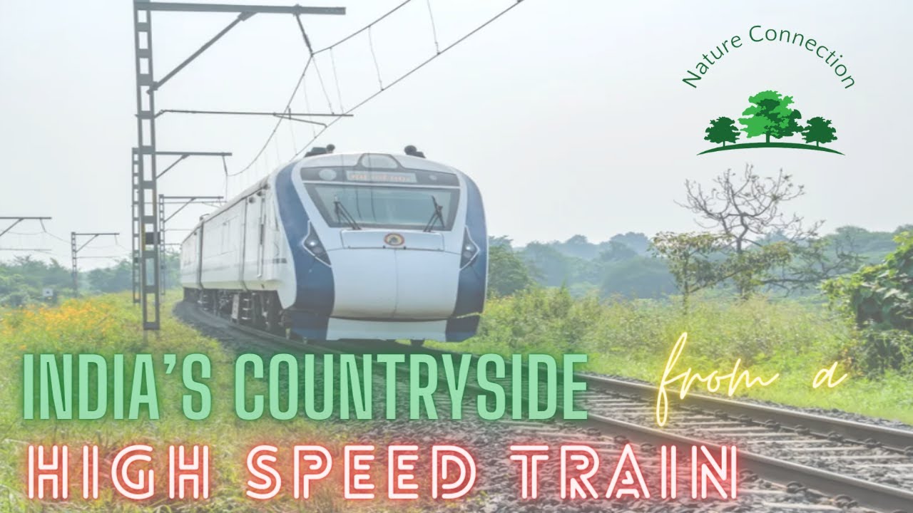 India's Countryside from a High Speed Train | Rural Punjab Vande Bharat ...