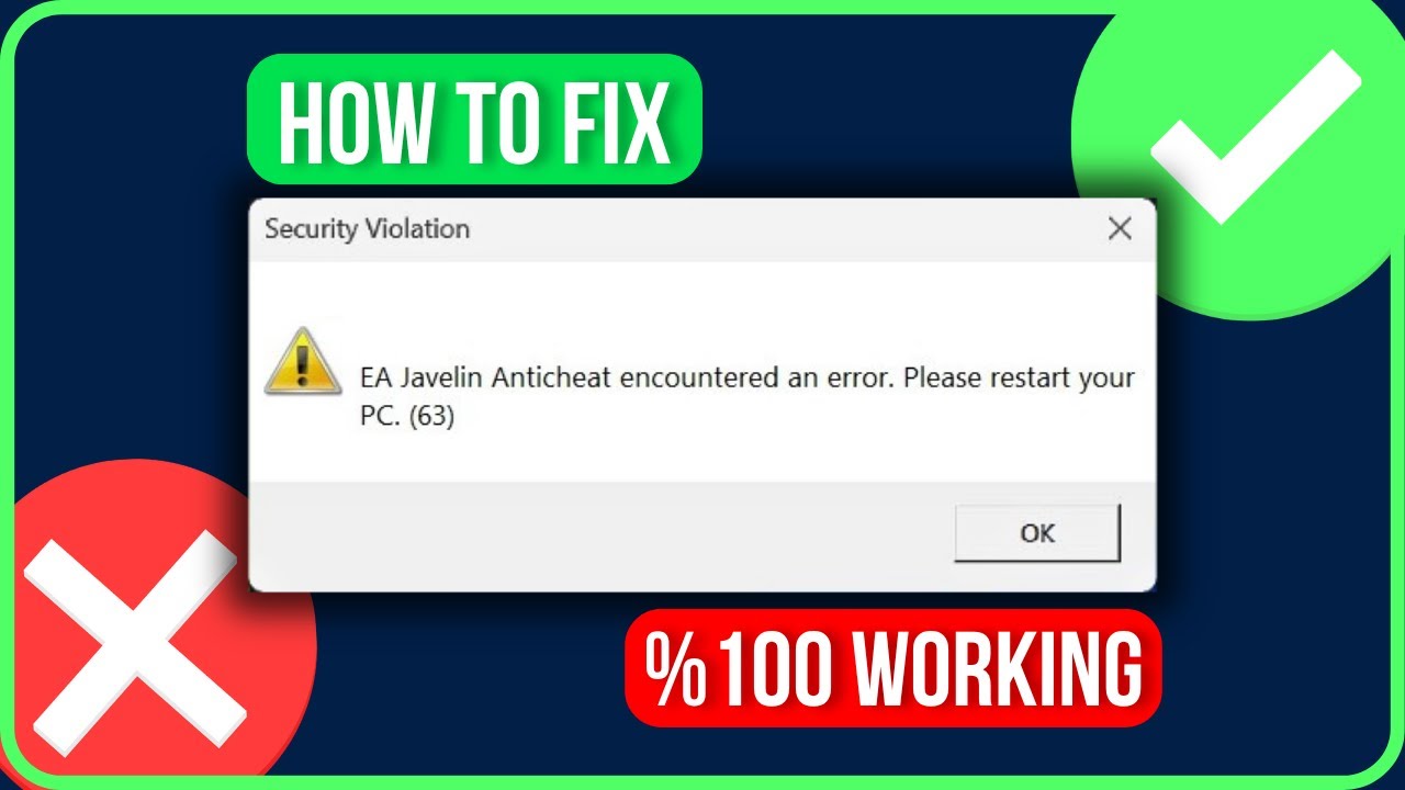 EA Javelin Anticheat Encountered An Error [FIXED] | Fix For All EA ...