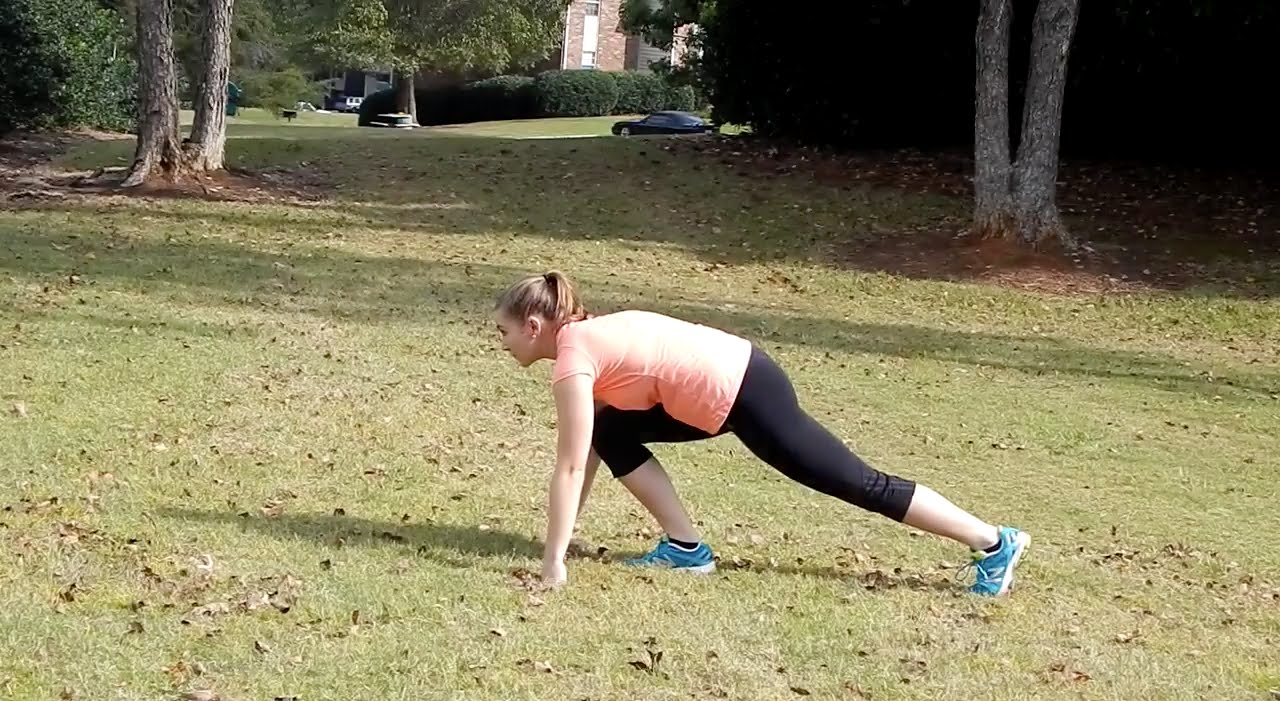 Leg Switch with Standing Knee Tuck - YouTube