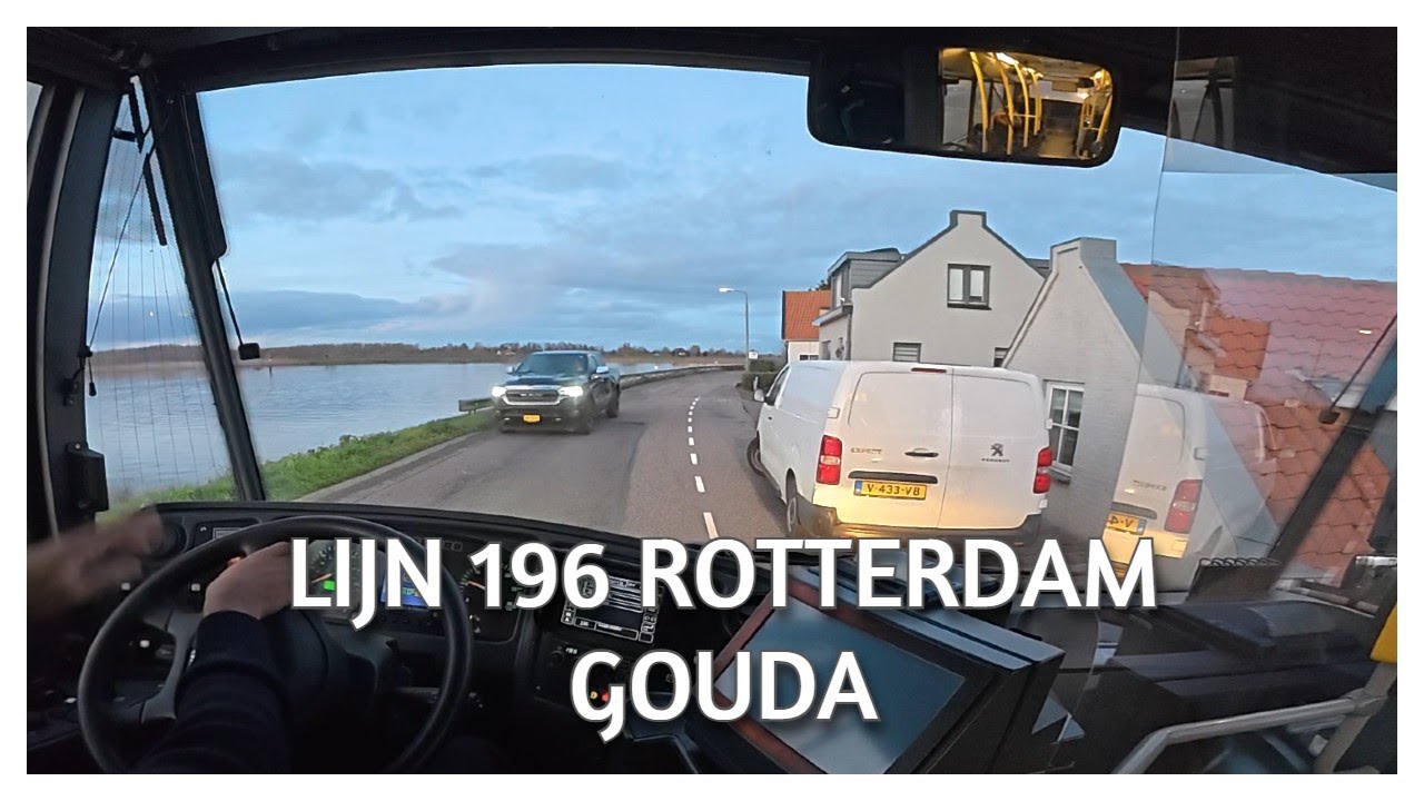 BUS DRIVER POV ( Arriva: 196) ROTTERDAM-GOUDA 2024 - YouTube