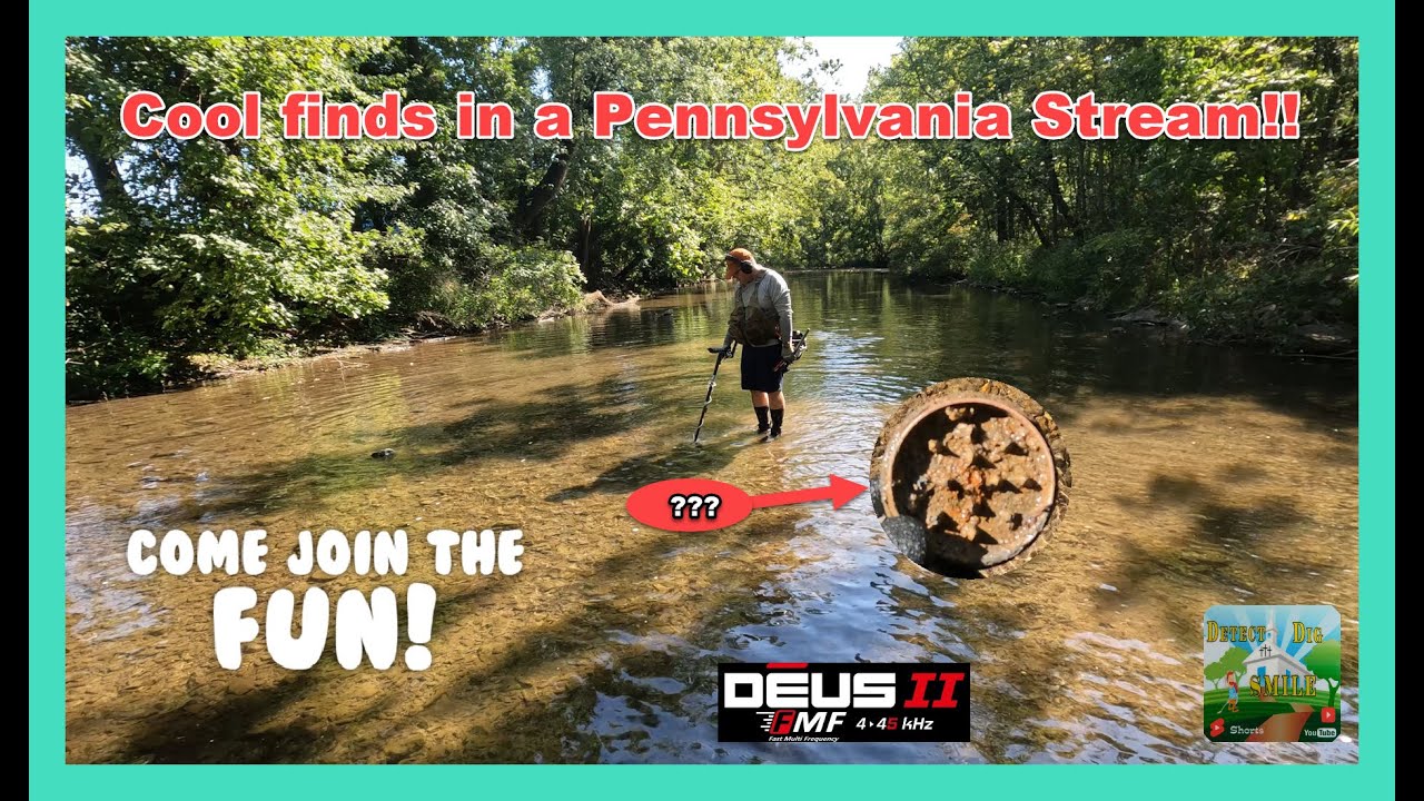 Metal Detecting • Cool finds in a Pennsylvania Stream! • XP Deus 2 ...