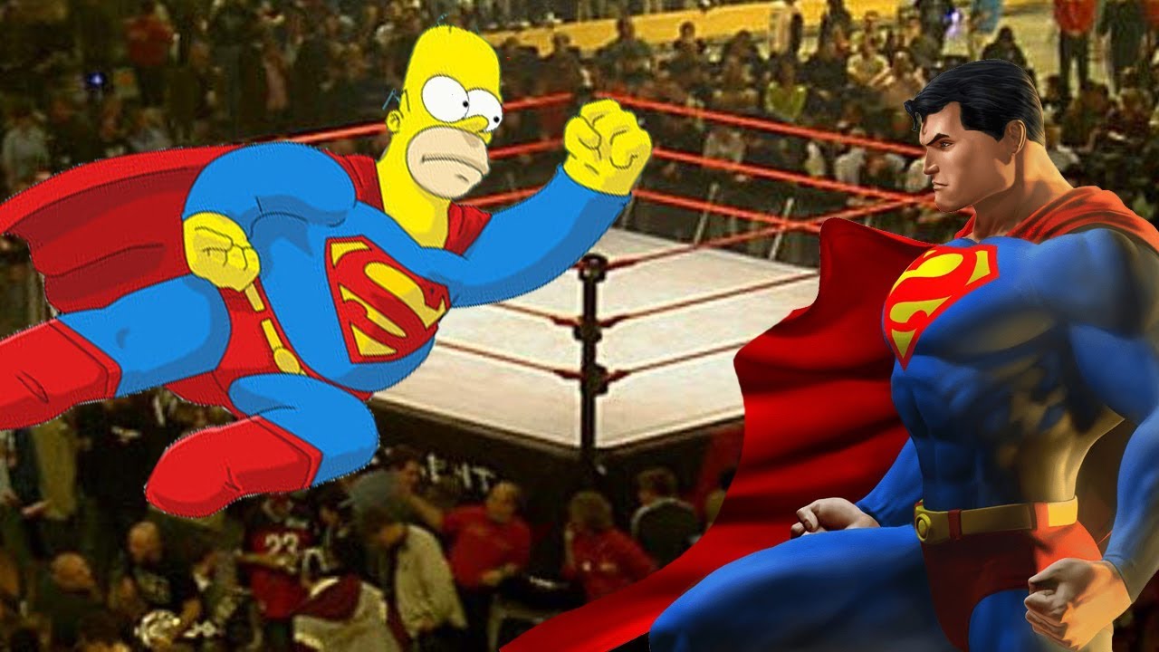 Superman VS Super Homero Simpson - YouTube